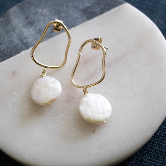 Bare Moon The Label | Jewelry | Bare Moon Kora Beach Pearl Earrings ...